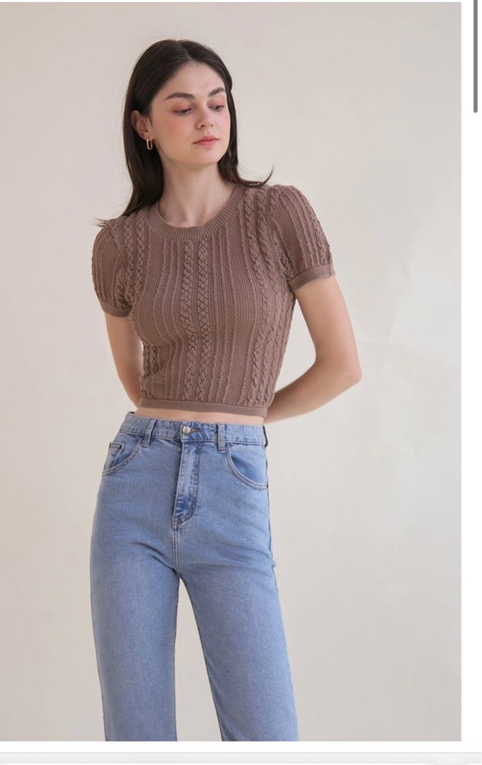 The Willow Label Cora Knit Top, Women's Fashion, Tops, Other Tops on ...