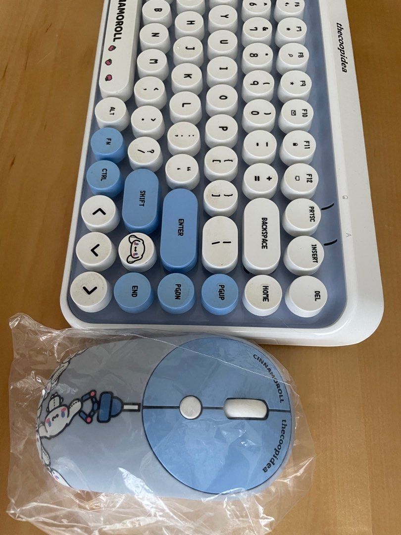 Thecoopidea Sanrio Cinnamoroll keyboard and mouse with box, Computers ...