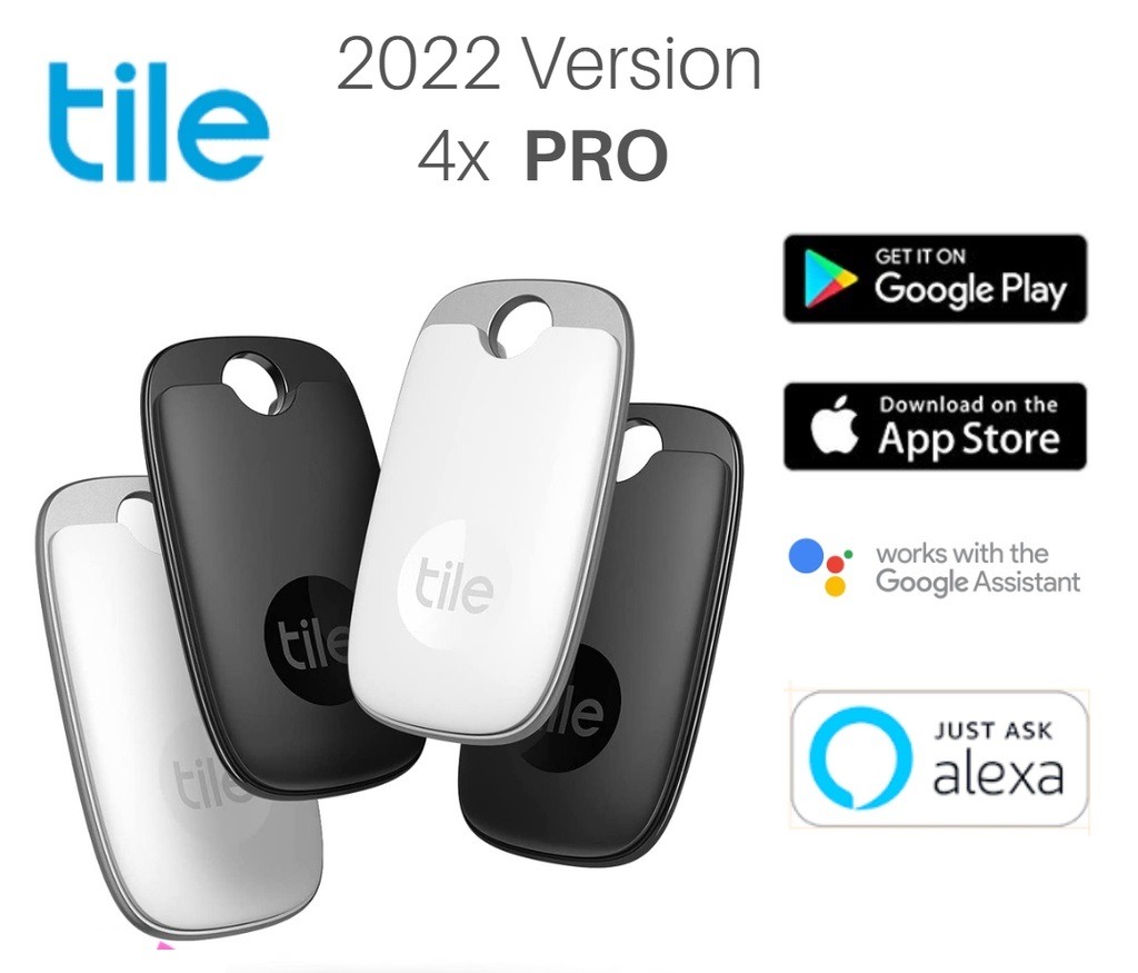 Tile Pro (2022) Powerful Bluetooth Tracker, Up to 400 ft Range ...