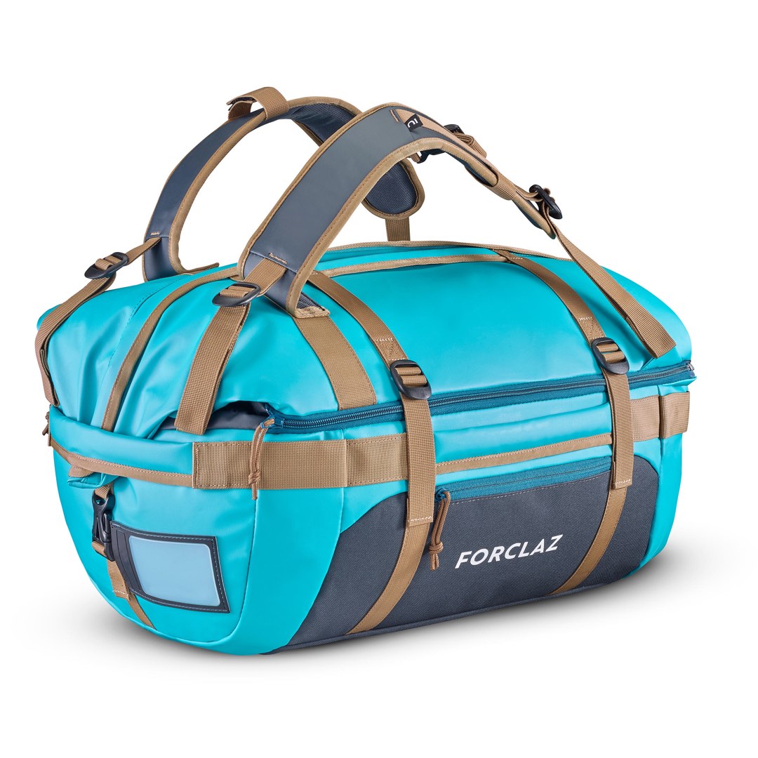 Trekking 40-60L Duffel Carry Bag Forclaz Extend (Blue), Sports ...