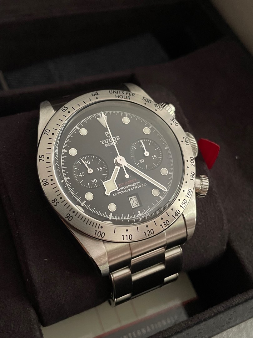 Tudor Black Bay Chrono 79350 Full Set, Luxury, Watches on Carousell