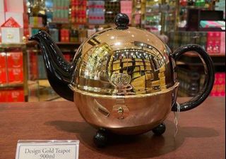 TWG TEA Jazz Gold design teapot 500ml, Furniture & Home Living ...