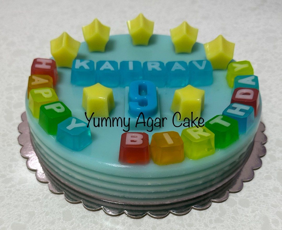 Star Themed Agar Agar Birthday Cakes, Food & Drinks, Homemade Bakes on Carousell