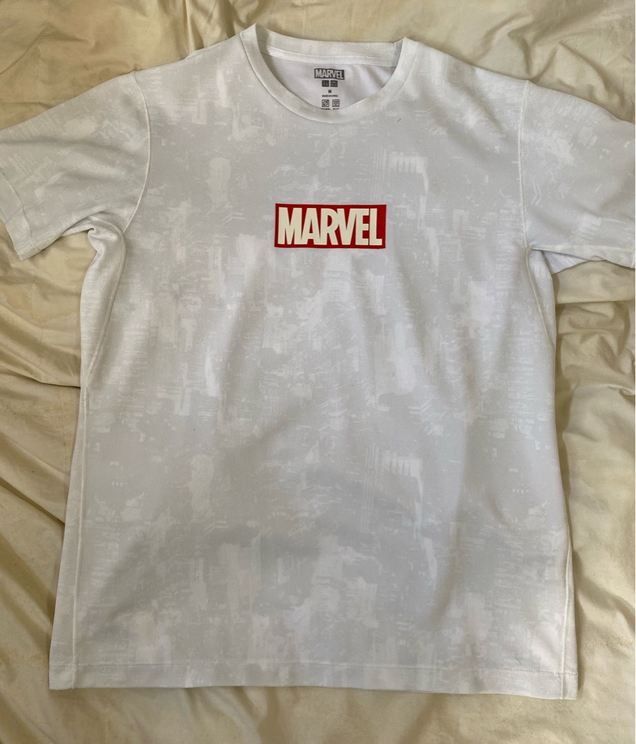 Uniqlo Marvel-graphic DRY-EX Tee (M), Men's Fashion, Tops & Sets ...