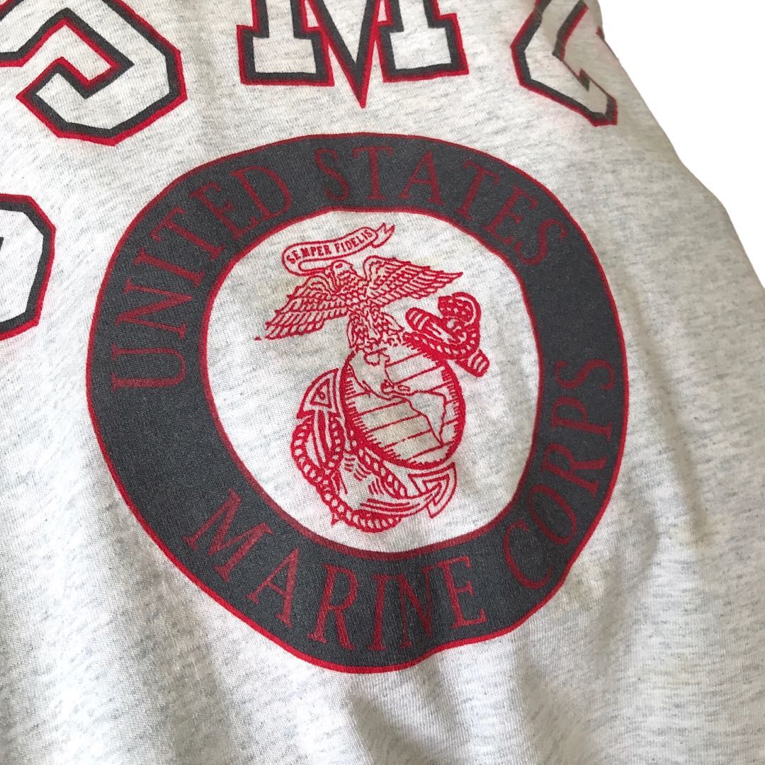 Unites State Marine Corps USMC Vintage 1980s Logo Tee, Men's Fashion ...