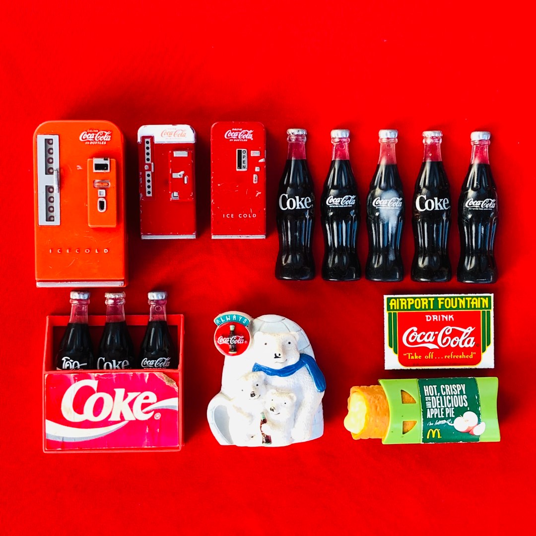 Vintage 1991-1996-1997 Coca Cola Coke ref magnets on Carousell