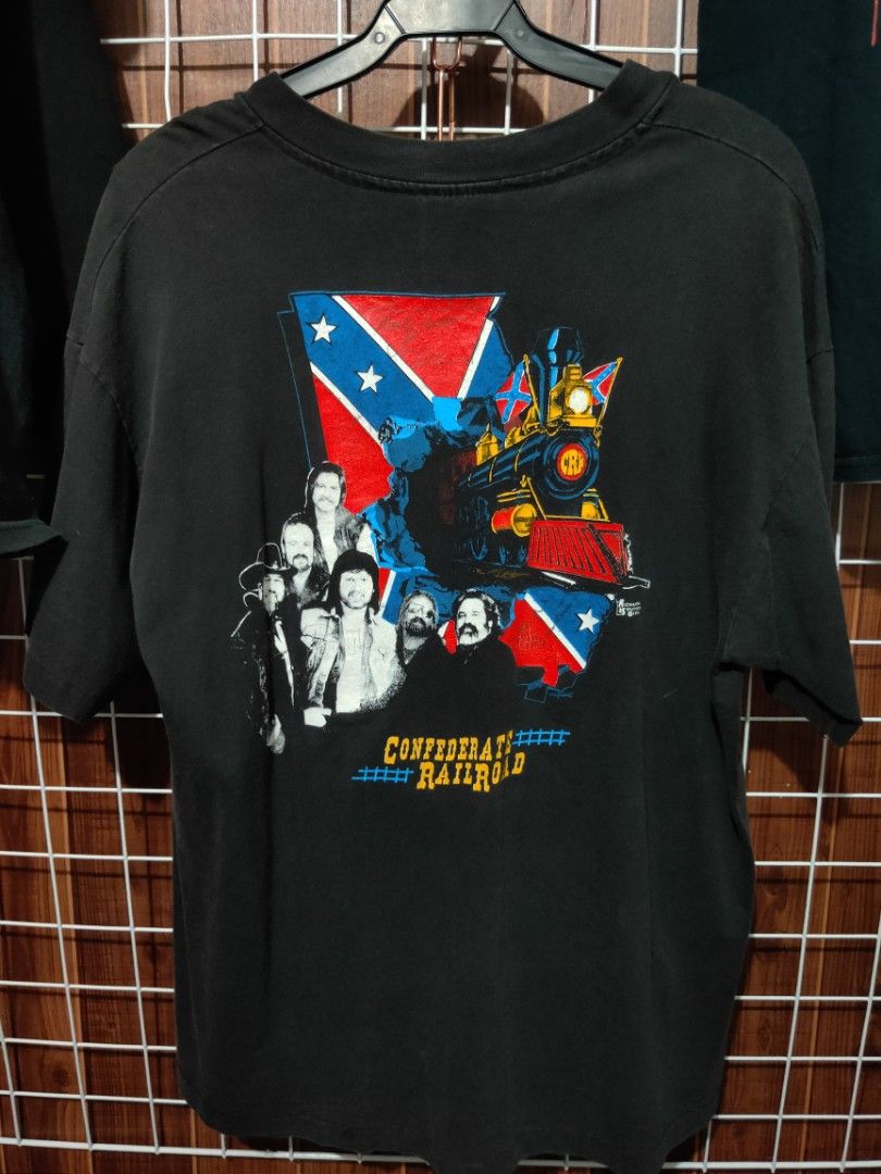 Vintage 1992 Confederate Railroad Tshirt with Signature, Men's Fashion, Tops & Sets, Tshirts ...