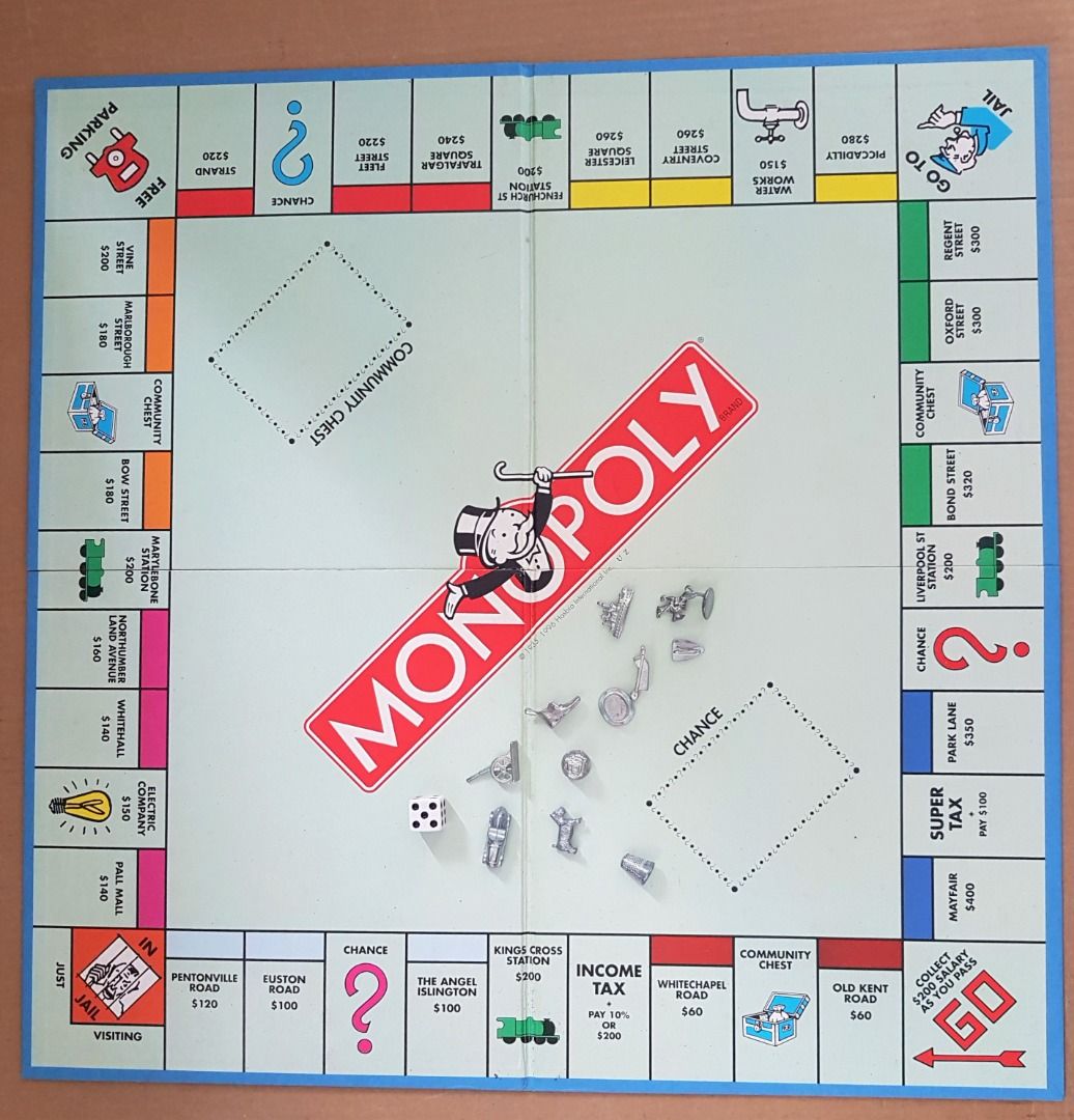 Vintage Monopoly Game Set Of Monopoly Board Game Old Toy Retro Toy