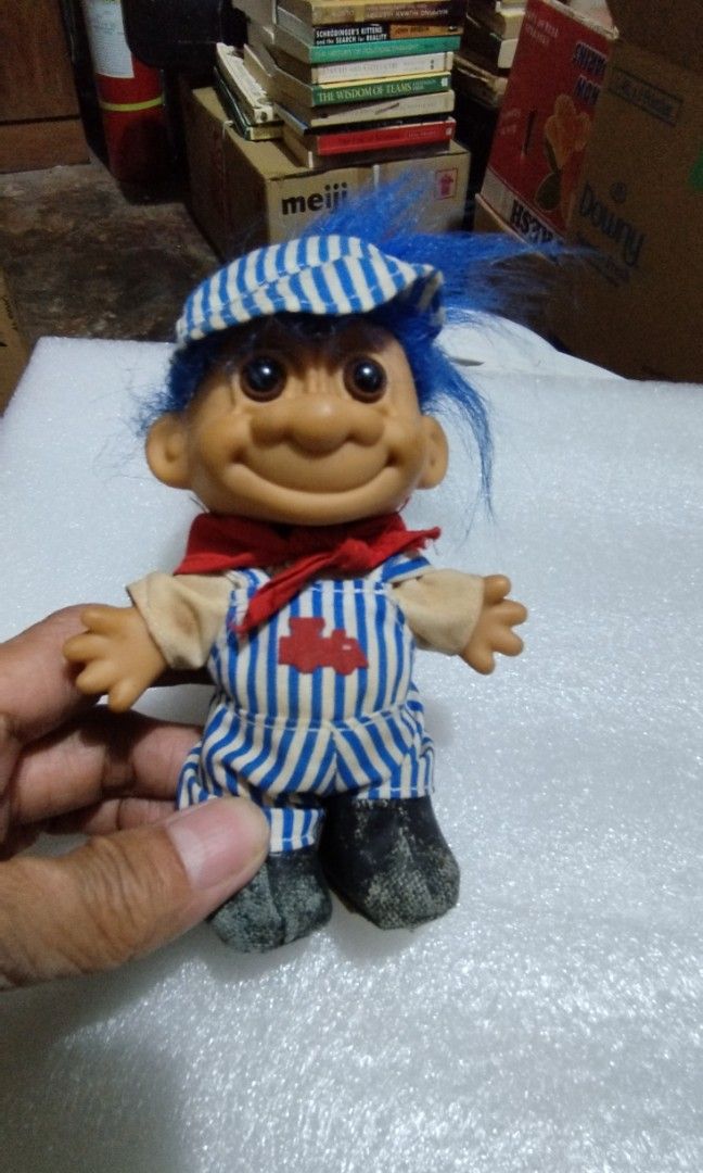 Vintage russ troll in railroad, Hobbies & Toys, Toys & Games on Carousell