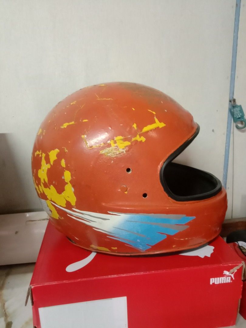 Vintge Cengkerang Full Face Helmet Fiber.., Hobbies & Toys ...