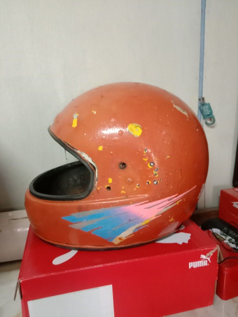 Vintge Cengkerang Full Face Helmet Fiber.., Hobbies & Toys ...