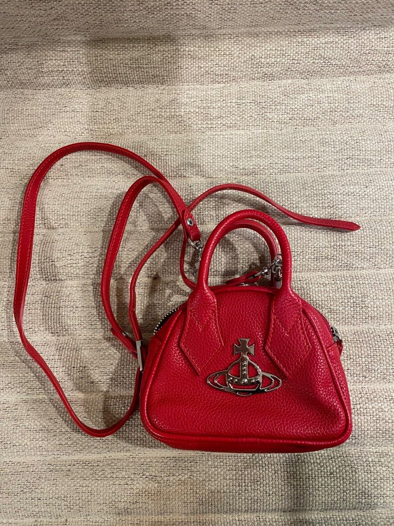 Vivienne Westwood Mini Yasmin Bag Red, 名牌, 手袋及銀包 - Carousell