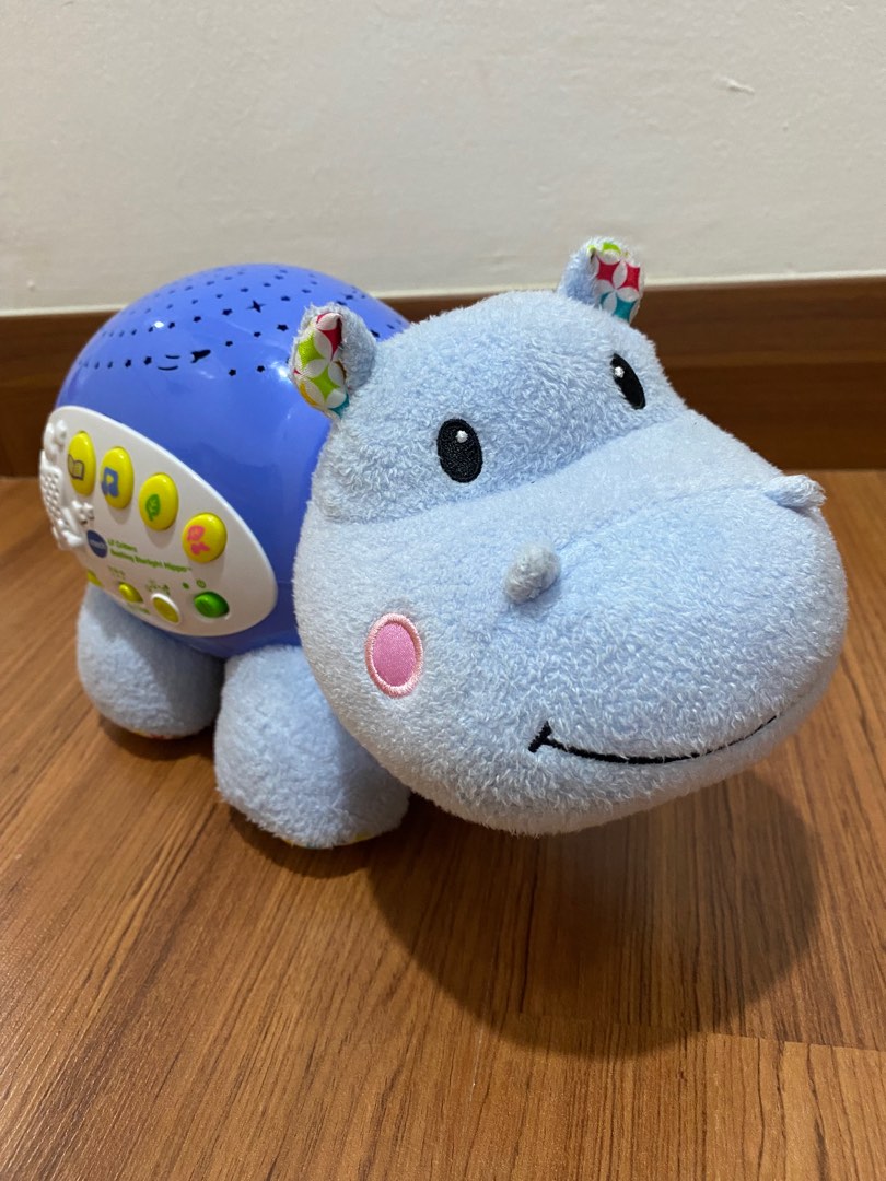 Vtech Soothing Hippo Light Projector Crying Sensor New Born Baby ...