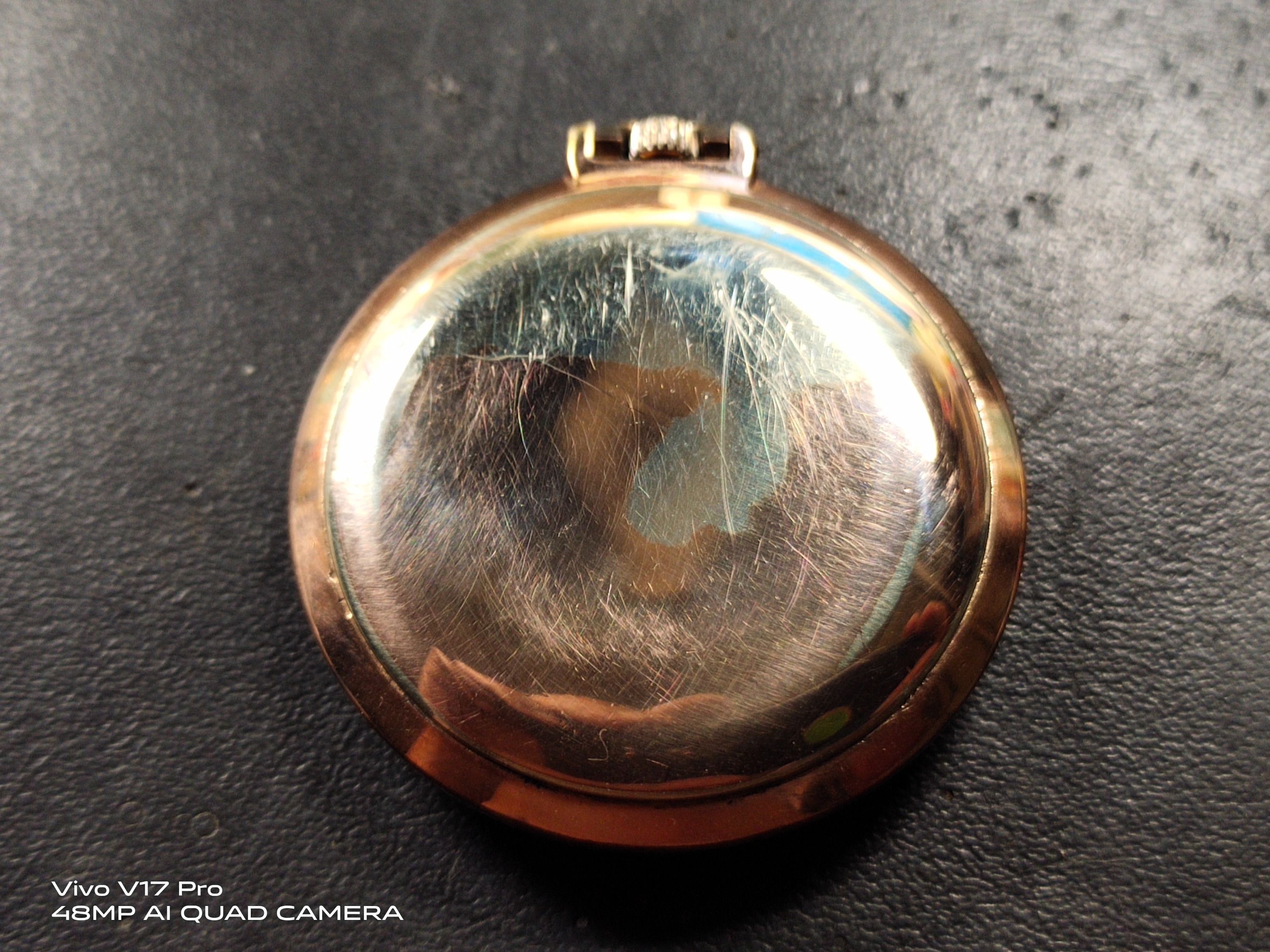 Vtg Oris Plaque G 10 Microns Mechanical Hand-Winding Pocket Watch ...