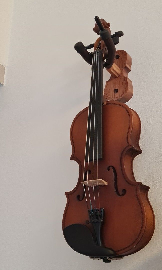 Wall mounted mini violin hook to hang violin n bow at $20 (Brand New ...