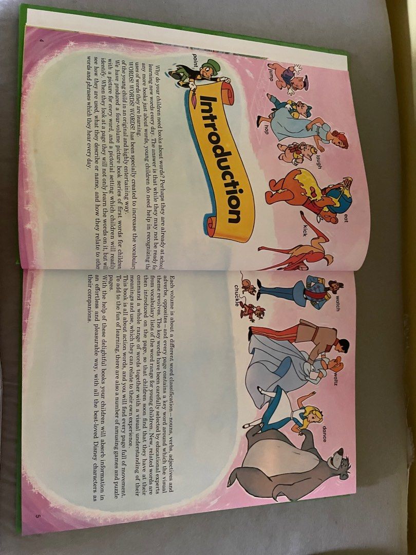 Walt Disney’s Words Words Words (4 books with CD), Hobbies & Toys ...