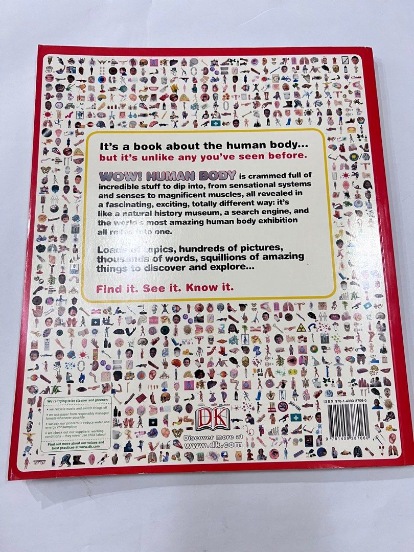 Wow! Human Body - Educational Book, Hobbies & Toys, Books & Magazines ...
