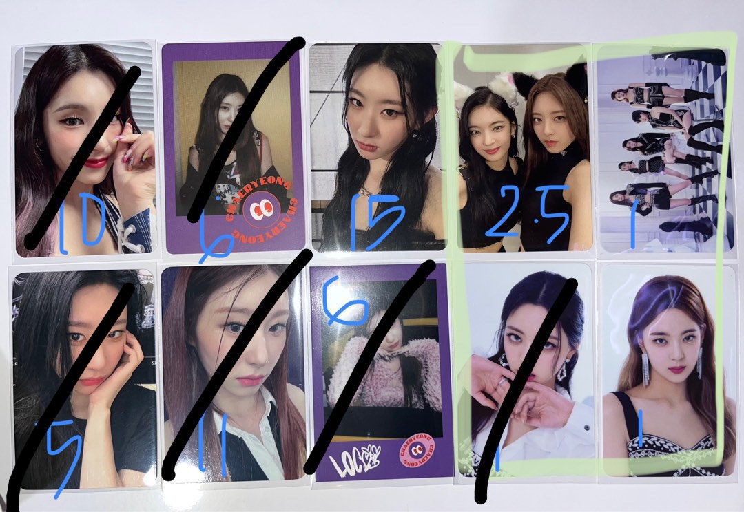 wtt wts itzy pcs pobs yeji lia ryujin chaeryeong yuna, Hobbies & Toys, Memorabilia ...