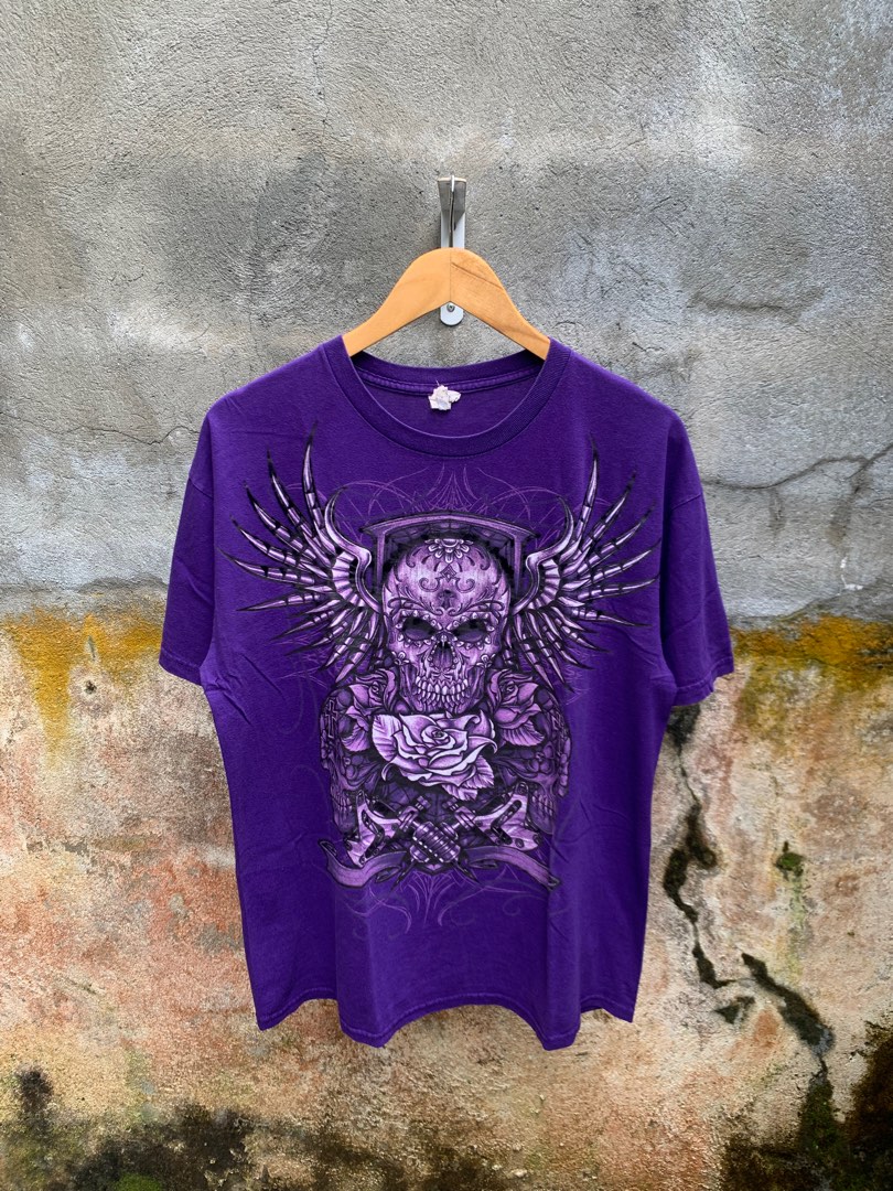 Y2K Skull Tee on Carousell