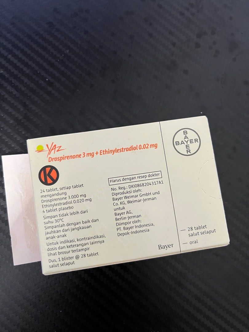 Yaz Pil KB 28 tablet, Kesehatan & Kecantikan, Kulit, Sabun & Tubuh di ...
