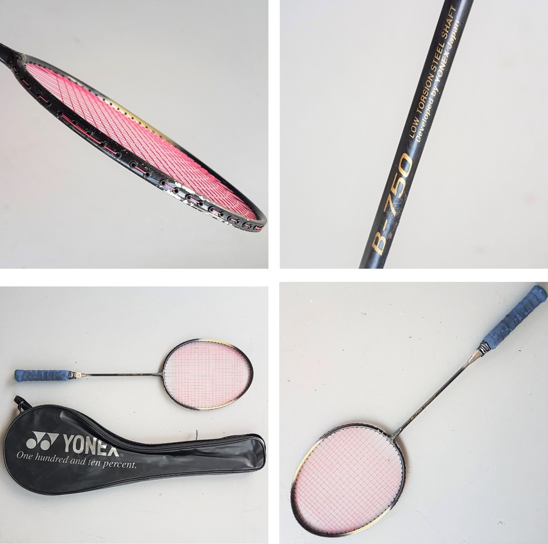 Yonex B-750 Badminton Racket, JAPAN, Yonex Sling Bag, Sports Equipment, Original, Yonex Designer ...