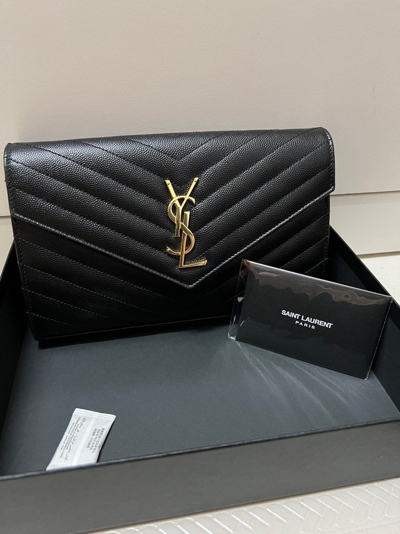 YSL WOC Wallet on Chain, Luxury, Bags & Wallets on Carousell