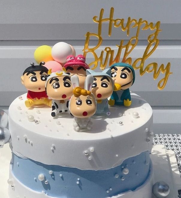 2 Types of 3D Crayon Shin-Chan cake toppers, Furniture & Home Living ...