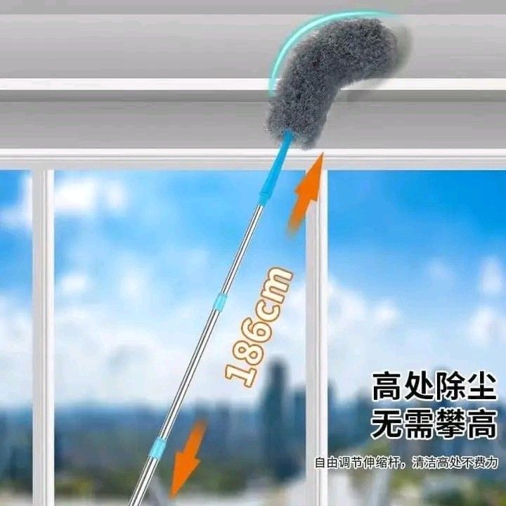 4in1 MICROFIBER DUSTER CLEANING MOP Floor & Ceiling Floor Squeegee ...