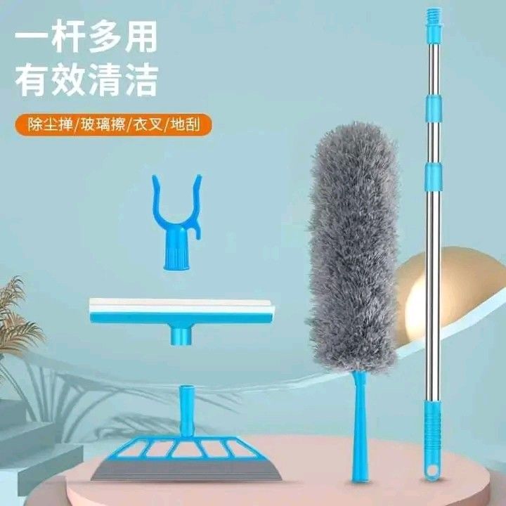 4in1 MICROFIBER DUSTER CLEANING MOP Floor & Ceiling Floor Squeegee ...