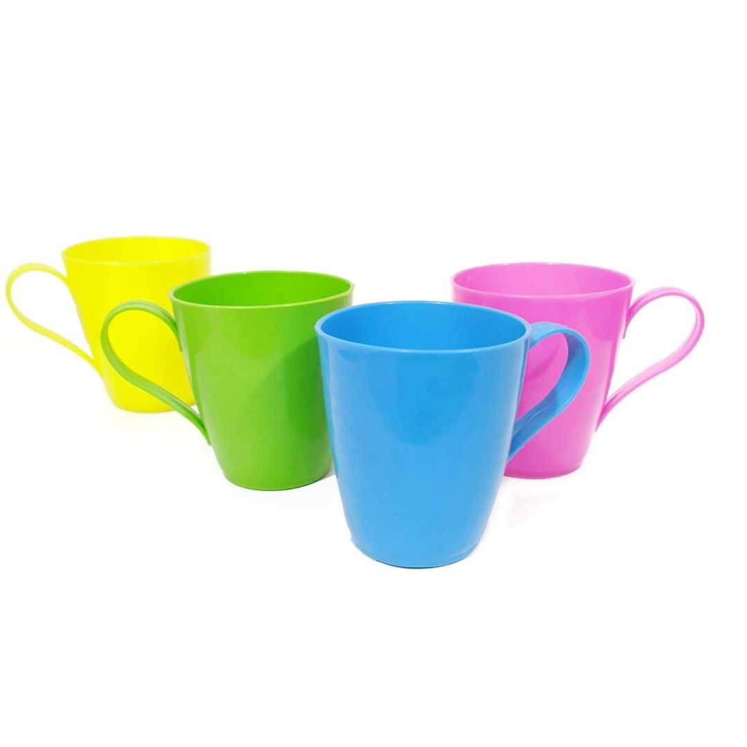 8-oz Plastic Neon Cup Reusable Neon Plastic Mug Cup Baso Drinkware Cups ...