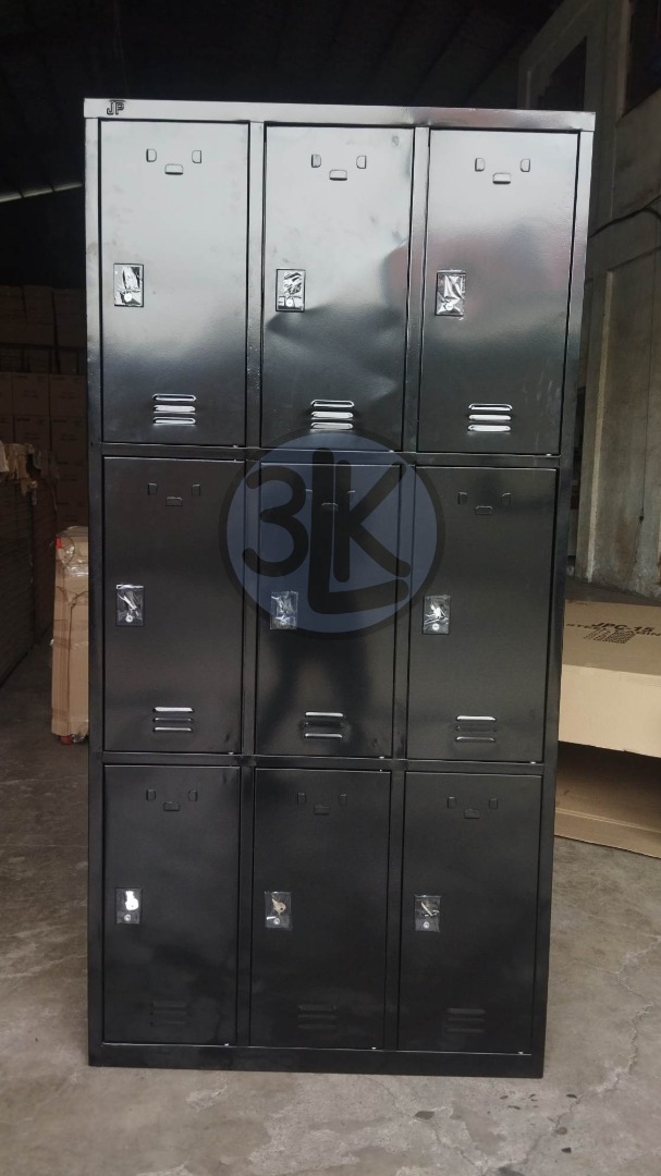 9-DOOR METAL LOCKER, Furniture & Home Living, Outdoor Furniture on ...