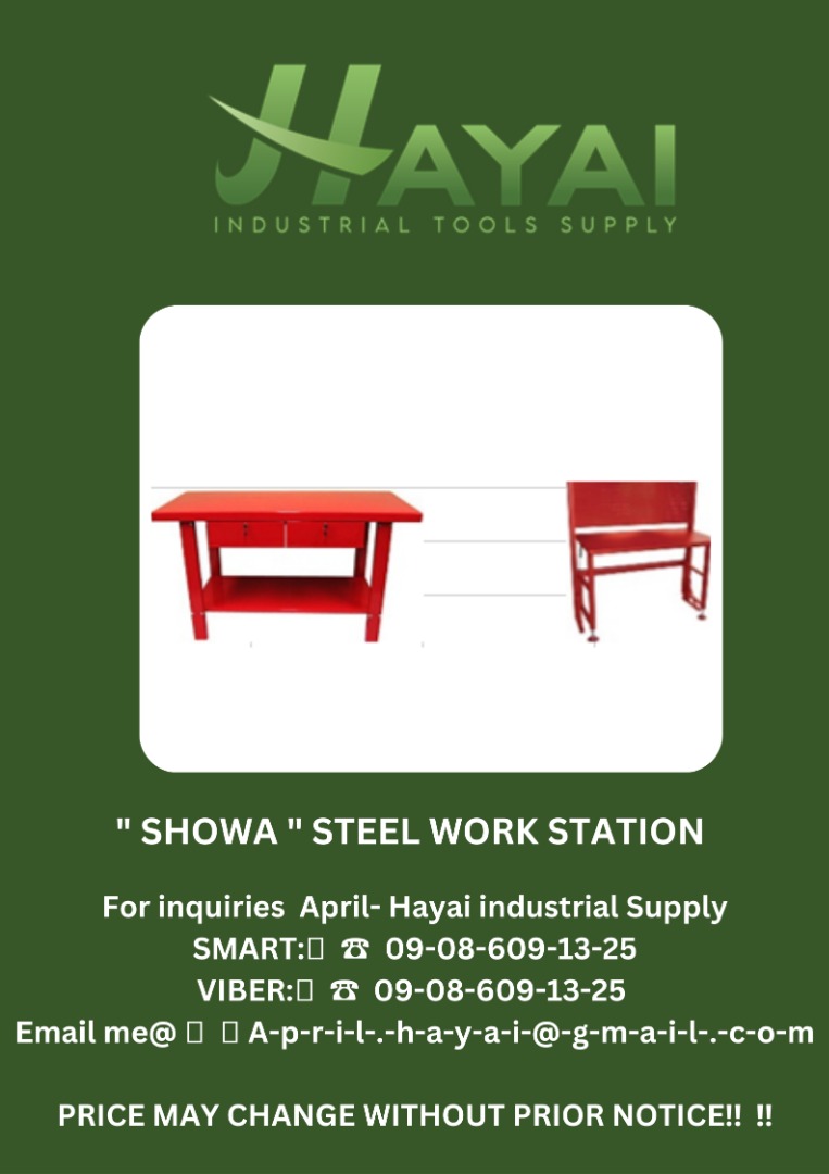 " SHOWA " STEEL WORK STATION, Commercial & Industrial, Construction Tools & Equipment on Carousell