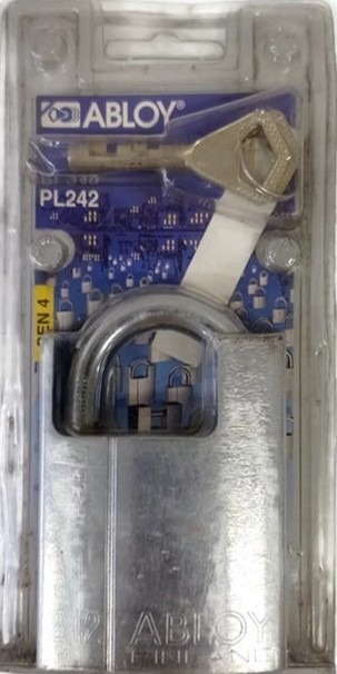 Abloy Classic Chrome Plated Padlock PL242 Made in Finland, Furniture ...