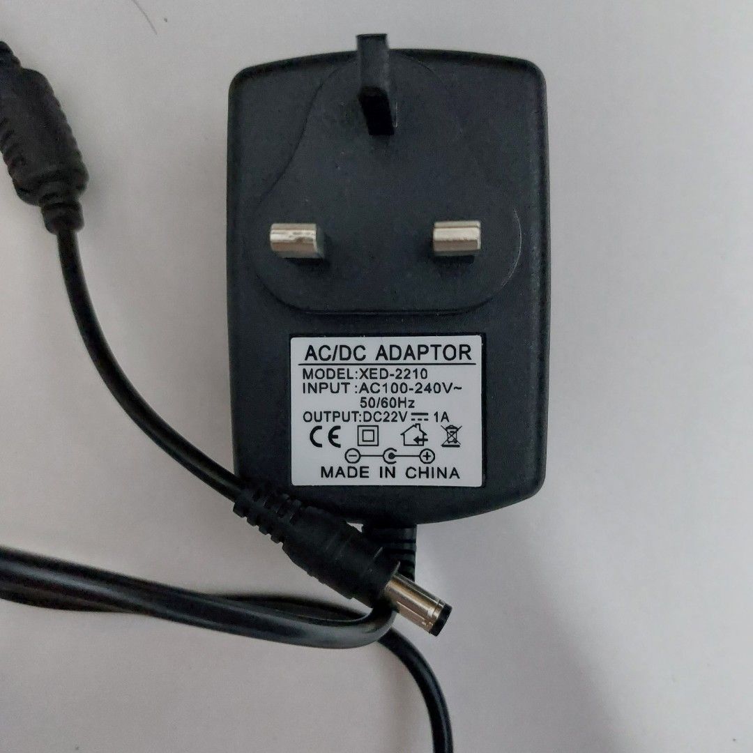 Ac/dc adapter 22v 1a, TV & Home Appliances, Electrical, Adaptors ...