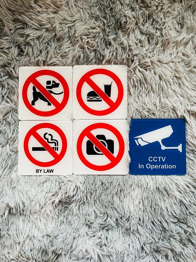 Acrylic signage for retail shops / food stalls, Hobbies & Toys ...