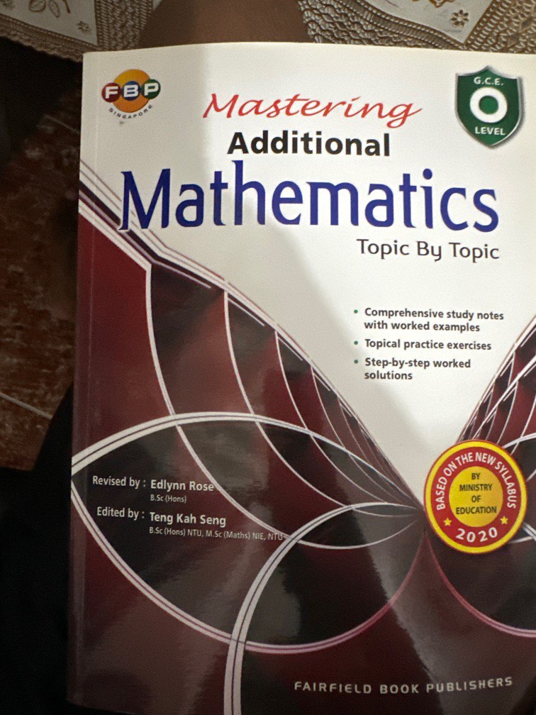Additional Mathematics assessment book, Hobbies & Toys, Books & Magazines, Assessment Books on ...