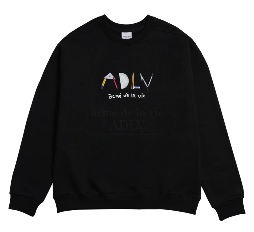 ADLV Protractor Logo Sweatshirt, Men's Fashion, Tops & Sets, Hoodies on ...