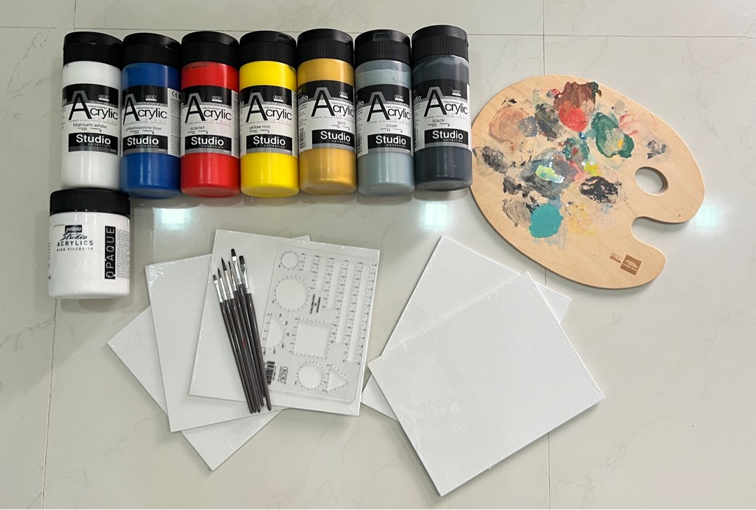 *ALL-IN-ONE* Drawing / Painting / Acrylic Kit / Box, Hobbies & Toys ...