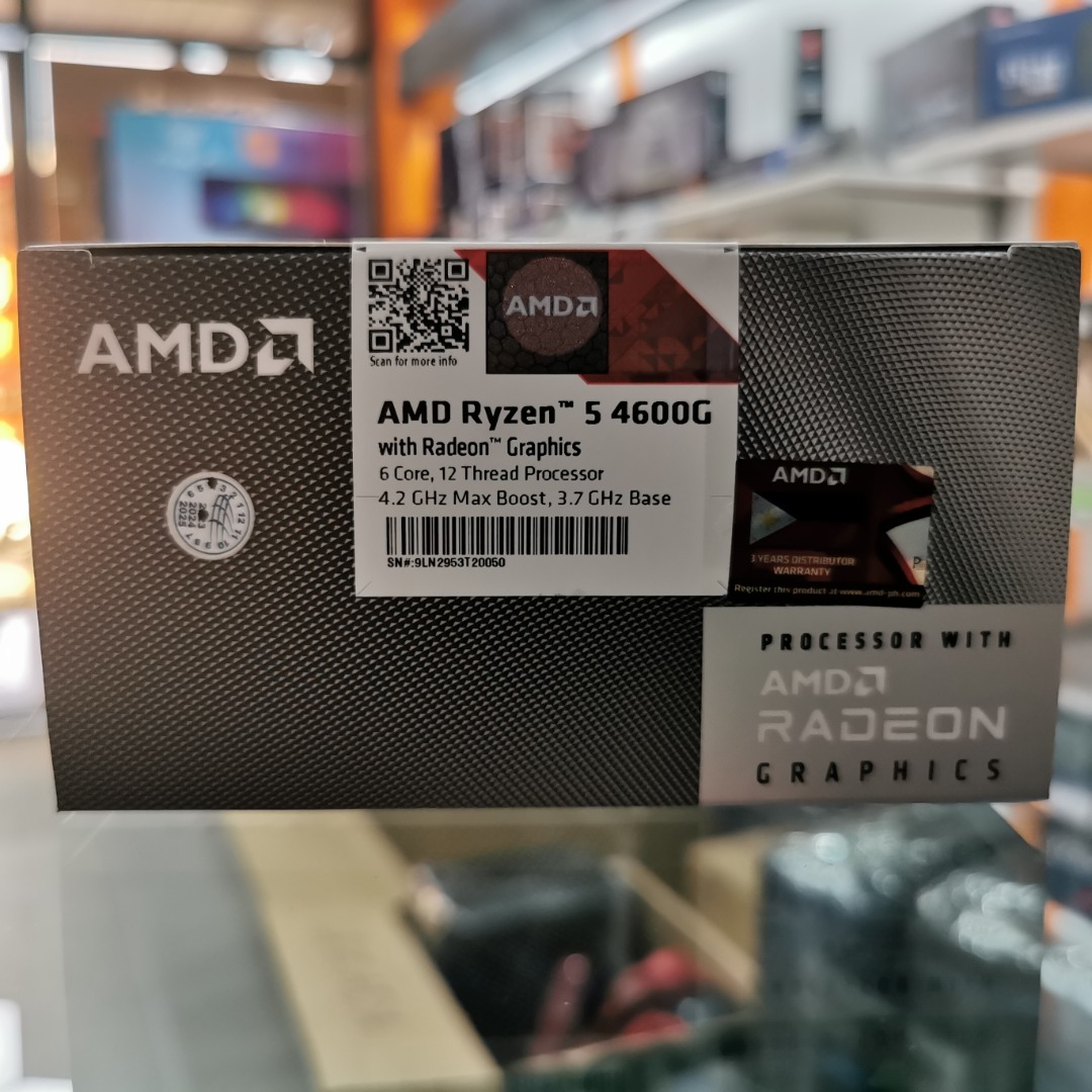 AMD Ryzen 5 4600G 6C/12T APU AMD Phil Unit, Computers & Tech, Parts ...