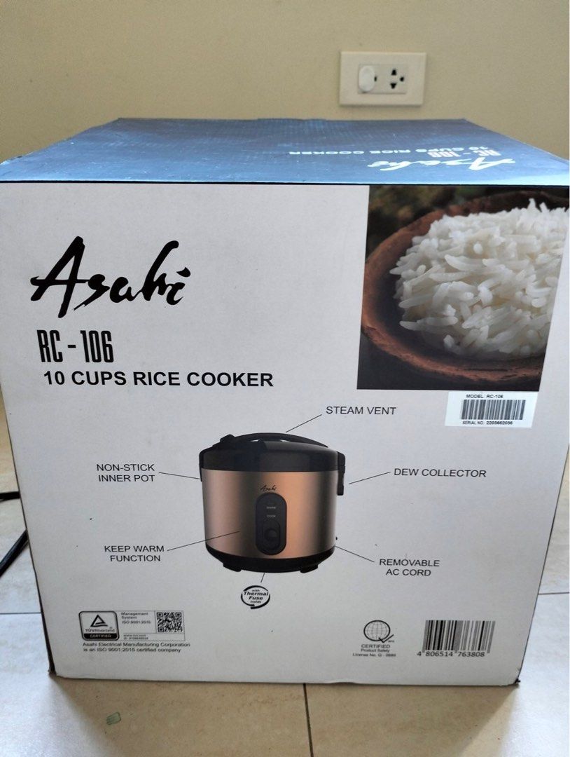 Asahi rice cooker 10 cups on Carousell