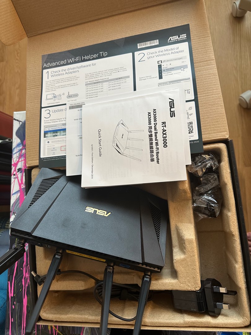 Asus Router RT-AX3000, Computers & Tech, Office & Business Technology ...