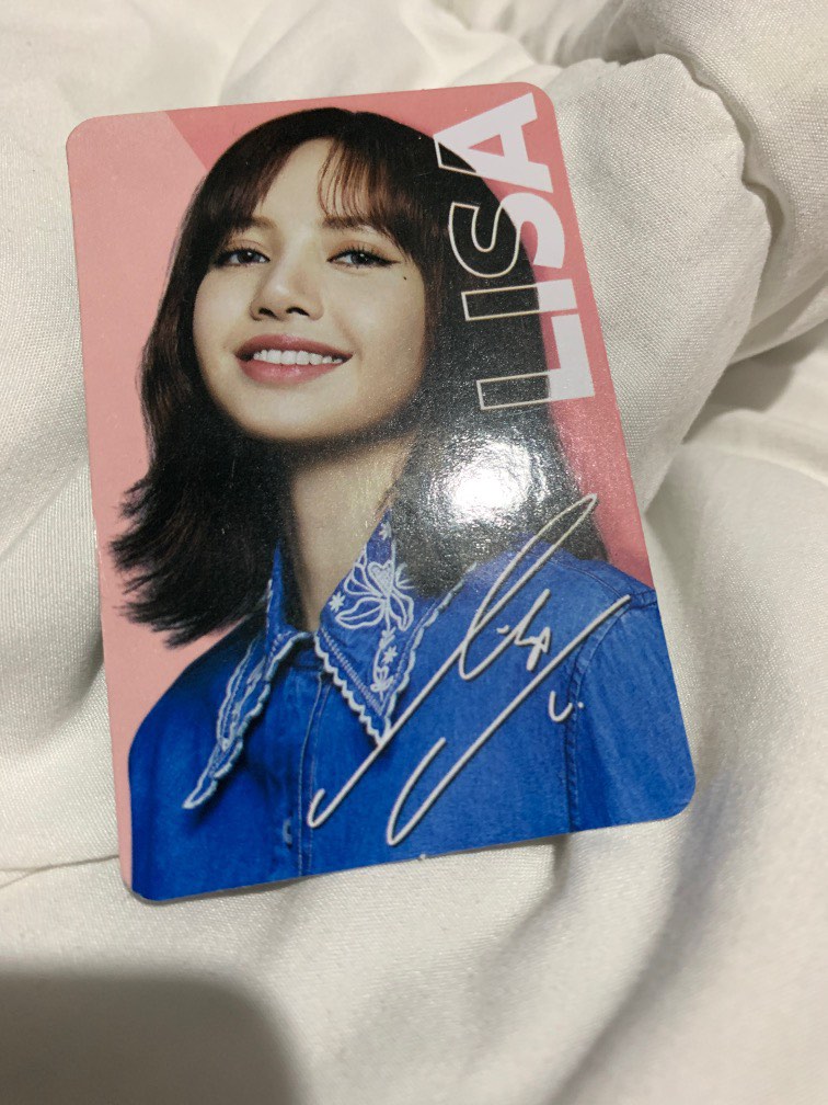 blackpink lisa photocard picture card oreo, Hobbies & Toys, Memorabilia ...