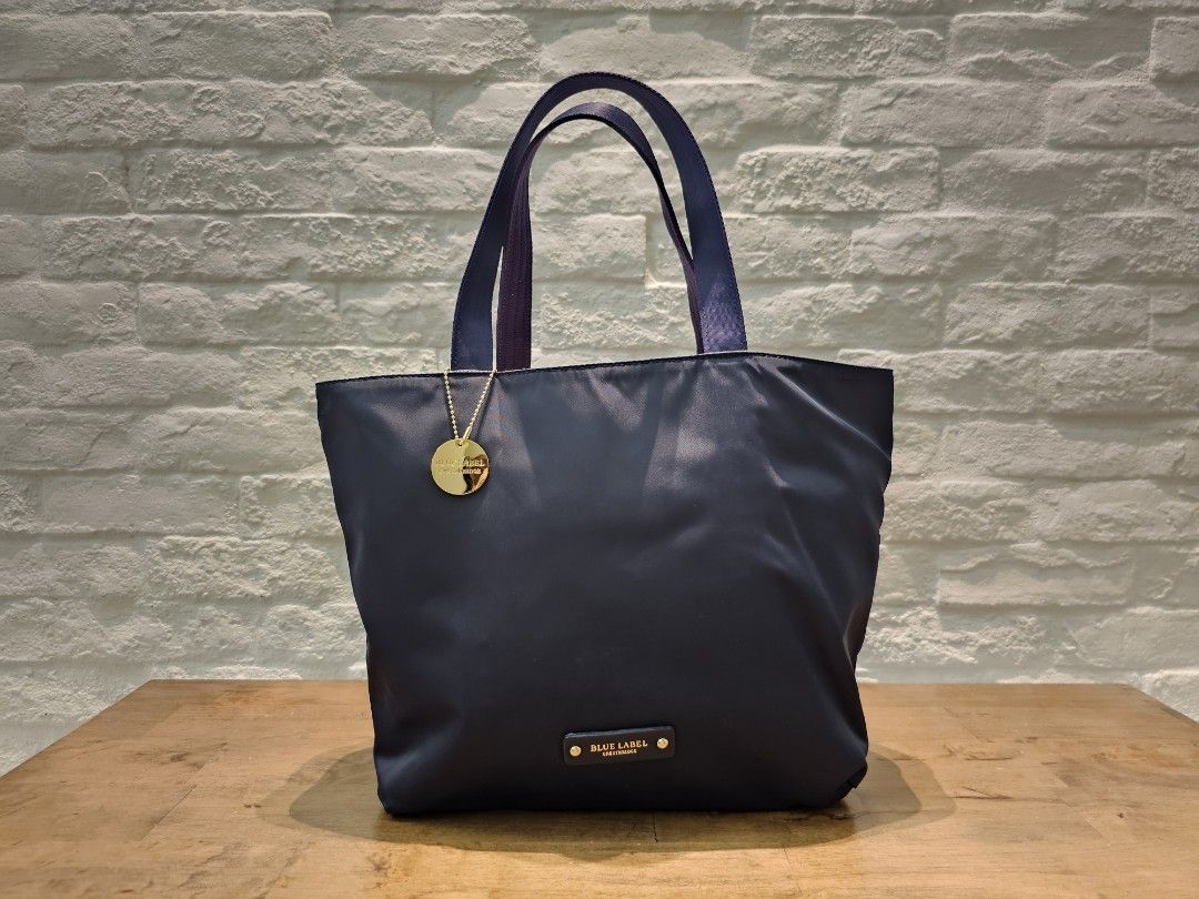 BLUE LABEL CRESTBRIDGE REVERSIBLE TOTE BAG IN BLUE, Women's Fashion ...