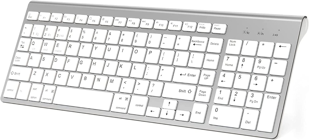 Bluetooth Keyboard Multi Device Wireless Keyboard With Number Keypad J Joyaccess Wireless