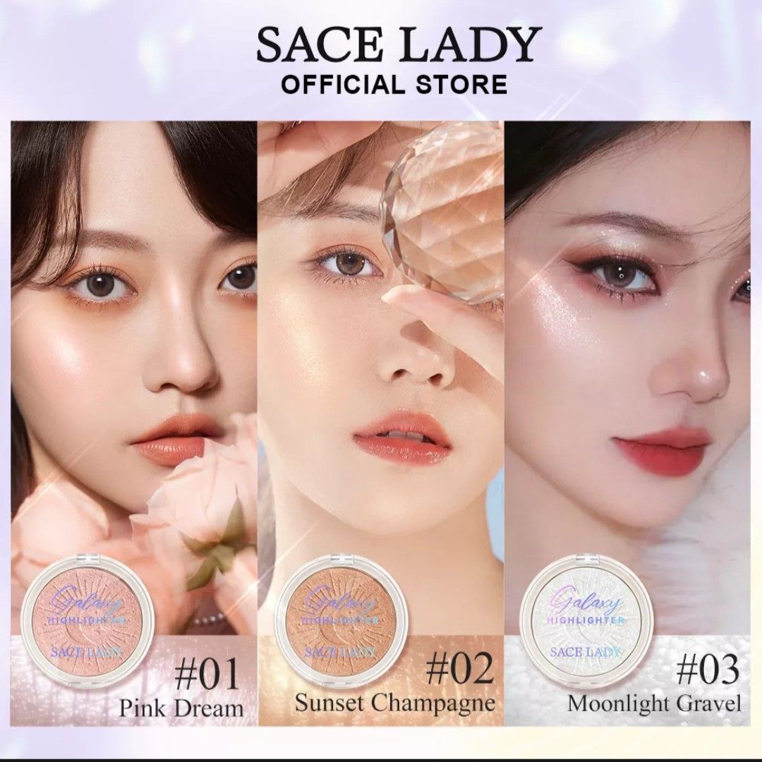 Brand new Sace Lady Galaxy Highlighter with Sace Lady Brush, Beauty ...