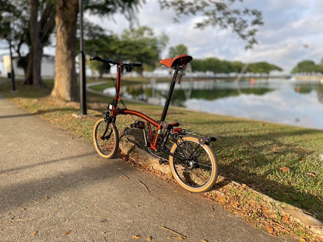 Brompton Flame Lacquer BE S6 “X” 2021, Sports Equipment, Bicycles ...