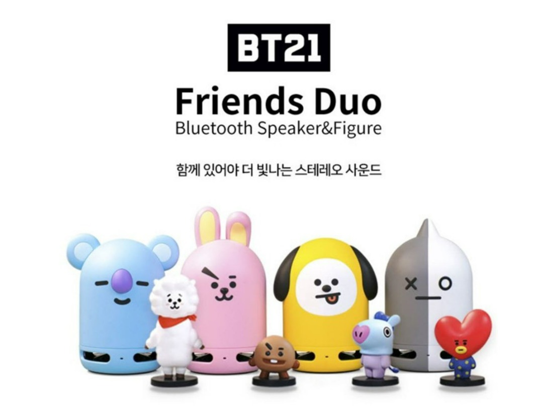 BT21 Duo Bluetooth Speaker, Hobbies & Toys, Memorabilia & Collectibles, K-Wave on Carousell