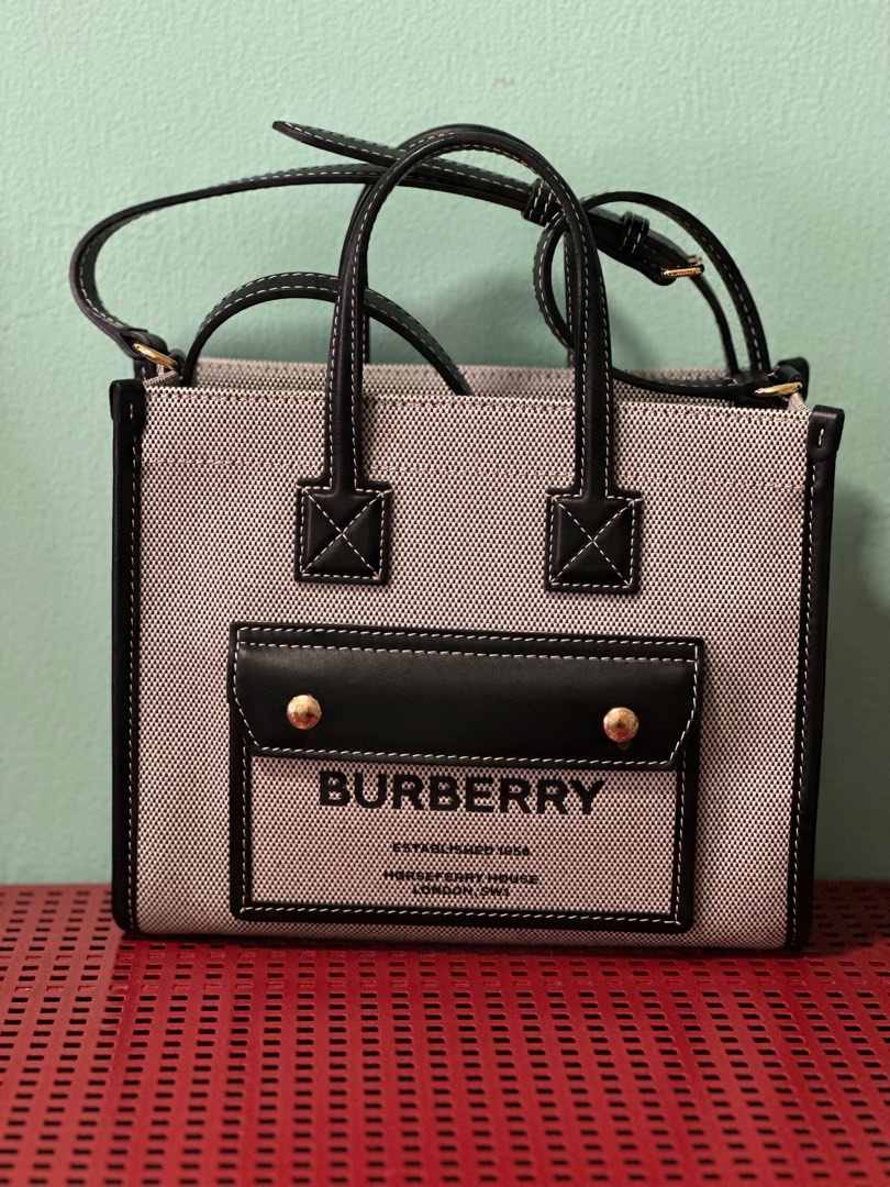 Burberry Mini Freya Tote, Women's Fashion, Bags & Wallets, Cross-body ...