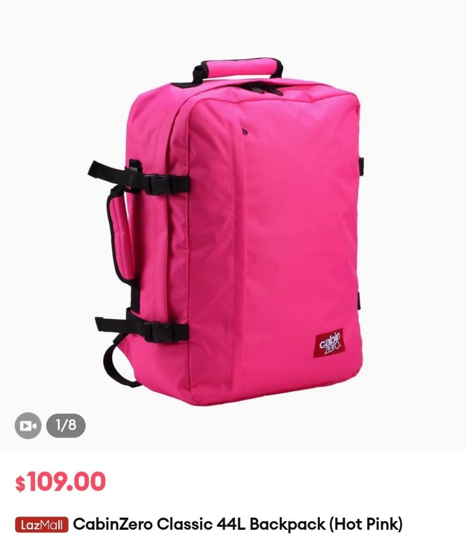 Cabinzero 44L, Men's Fashion, Bags, Backpacks on Carousell