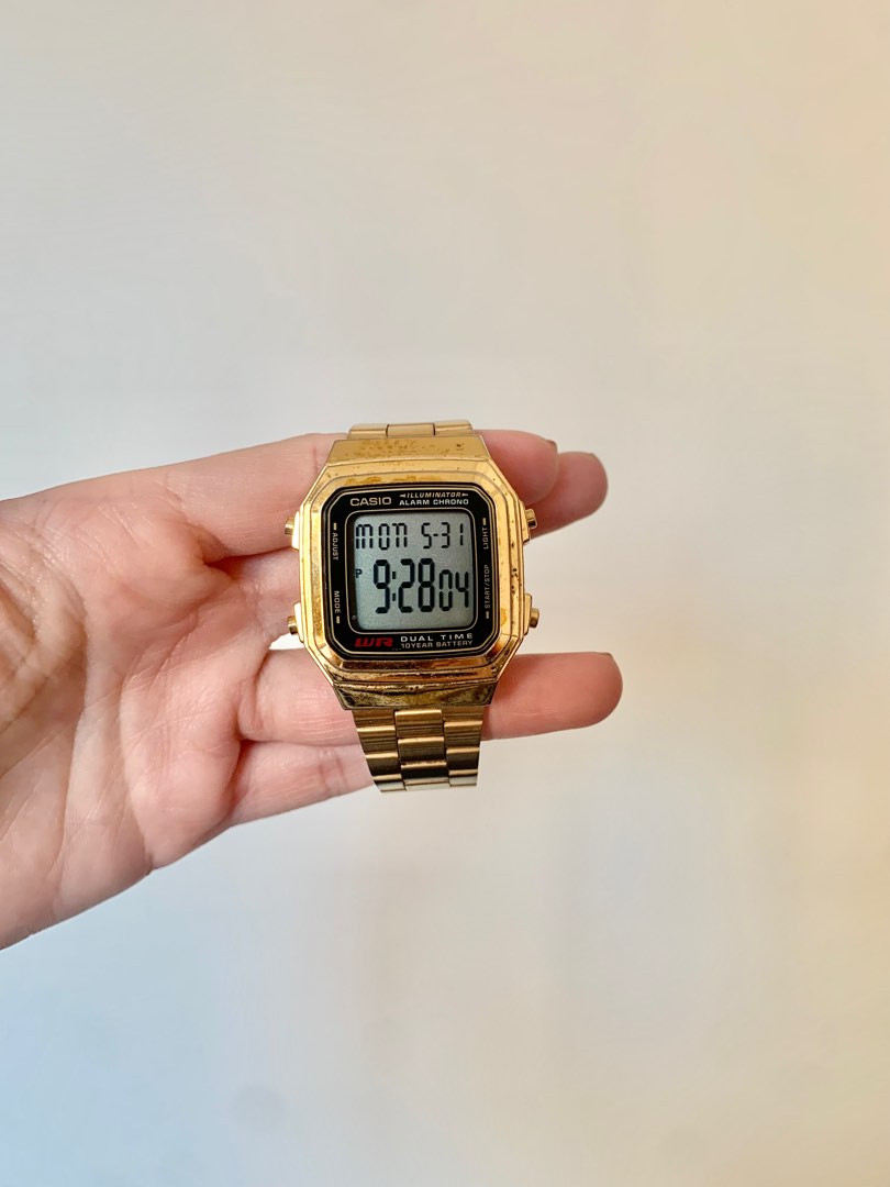 Casio Illuminator Gold, Women's Fashion, Watches & Accessories, Watches ...
